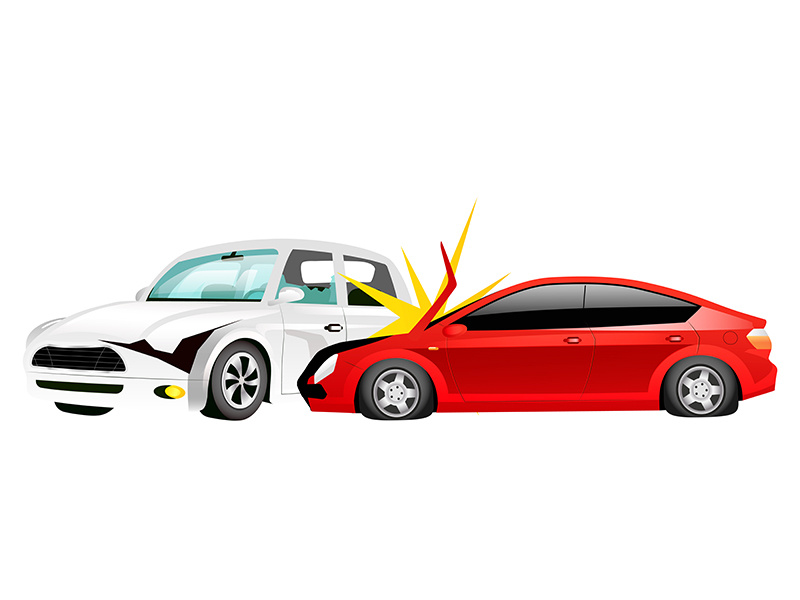 Car crash cartoon vector illustration by The Img ~ EpicPxls