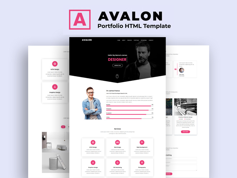 Personal Portfolio HTML Template by Mourithemes ~ EpicPxls