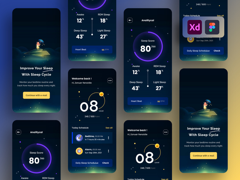Sleep Tracker App By Infinity Labs EpicPxls