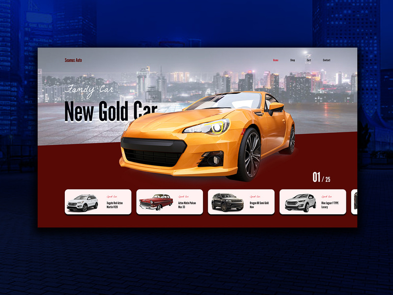 Car Landing Page UI Kit by SB Trading ~ EpicPxls