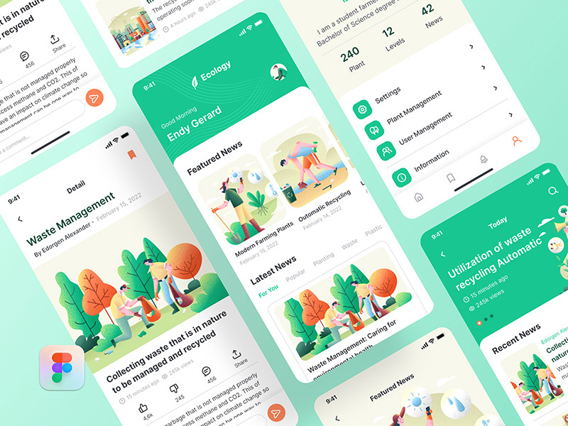 Ecology Environment News Mobile App by Isfatsharik ~ EpicPxls