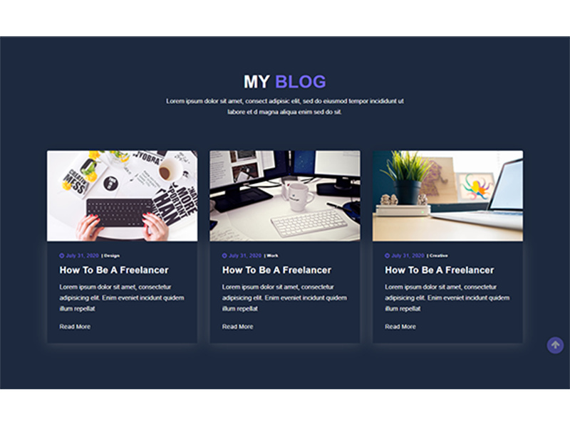 Blog Page Template Design by Md Belal Hossain ~ EpicPxls
