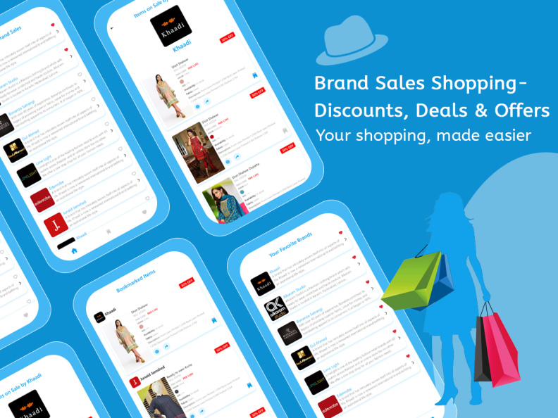 Brand Sales Shopping - Discounts, Deals & Offers UI/UX ~ EpicPxls