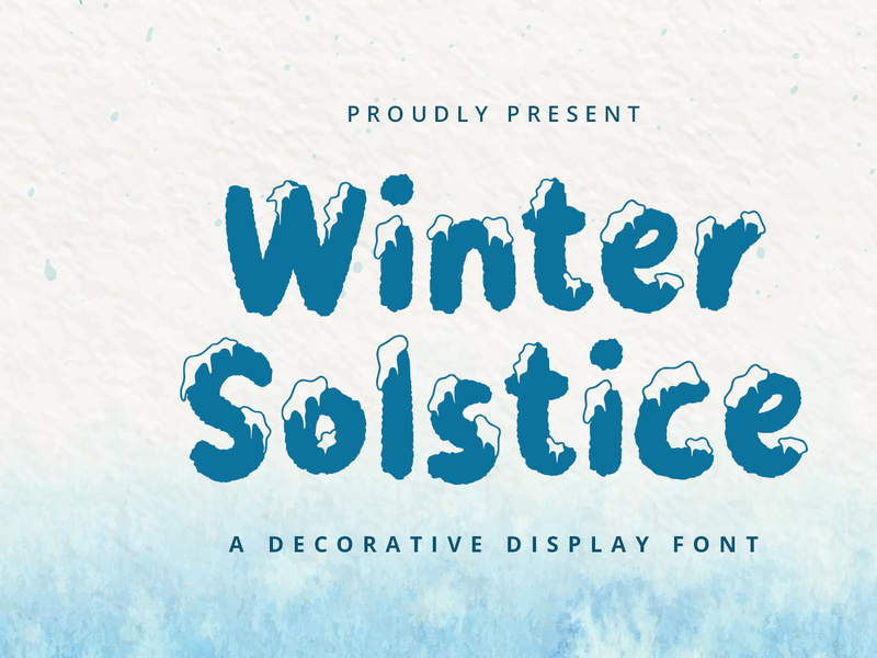 Winter Solstice - Display Font by Alpaprana Studio ~ EpicPxls