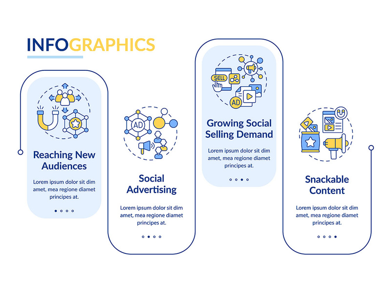 SMM marketing trends rectangle infographic template by bsd ~ EpicPxls