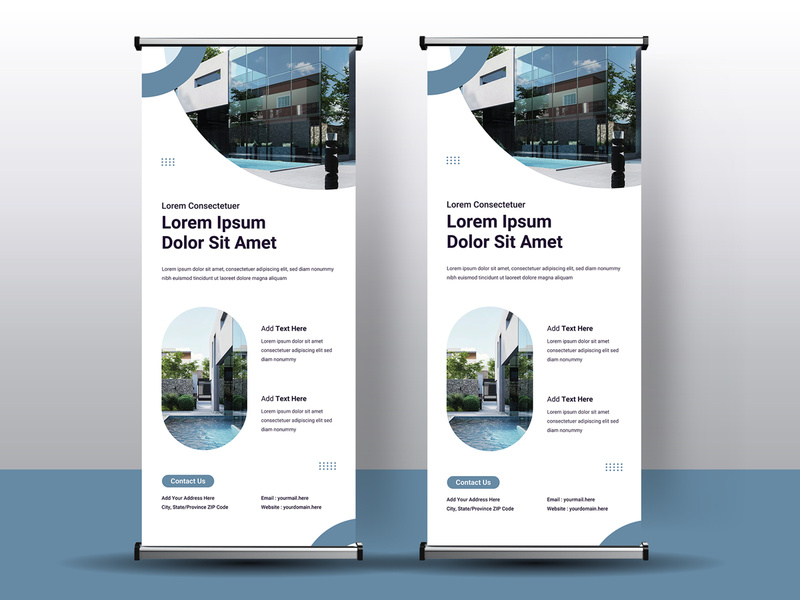 Villa Roll-up Banner Template by Shakilazuleka ~ EpicPxls