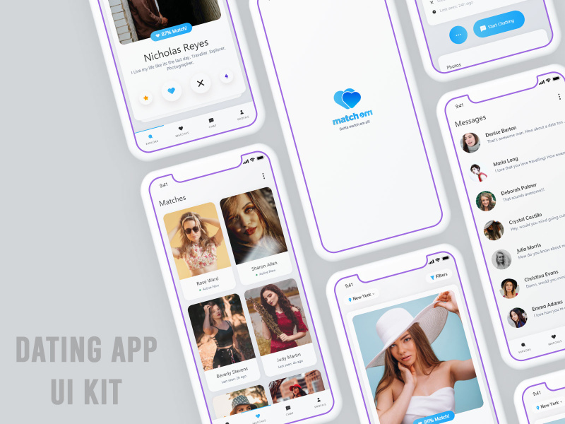 Dating App UI Kit by Scrillo Designers ~ EpicPxls