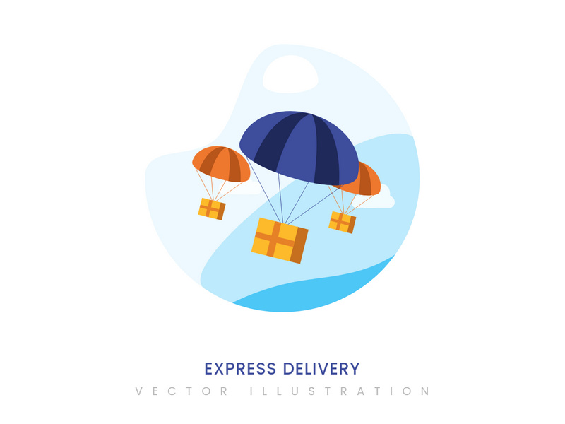 Express delivery vector illustration by TuyenHT ~ EpicPxls