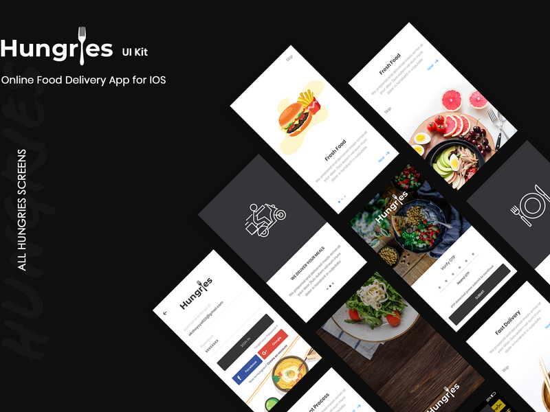 Hungries UI Kit by Syal UI UX ~ EpicPxls