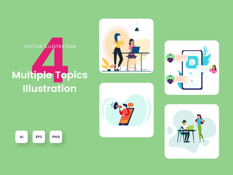 Multiple topics illustration M9 by TuyenHT ~ EpicPxls