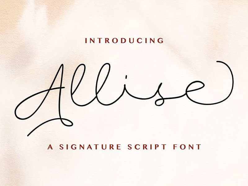 Allise - Signature Script Font by Stringlabscreative ~ EpicPxls