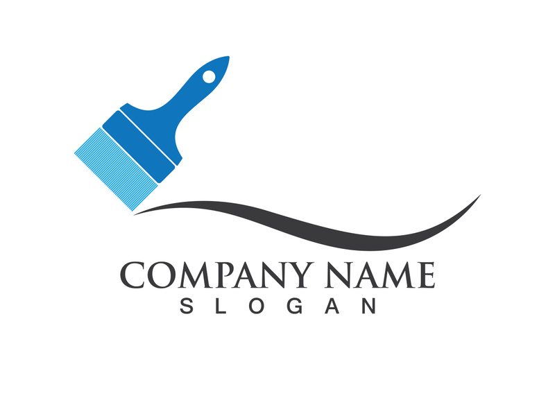 Paint brush logo and symbol by Upgraphic ~ EpicPxls