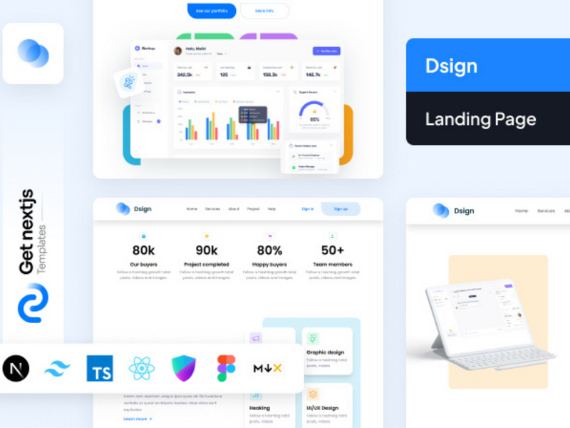 Dsign New NextJs based Landing Page Template by ~ EpicPxls