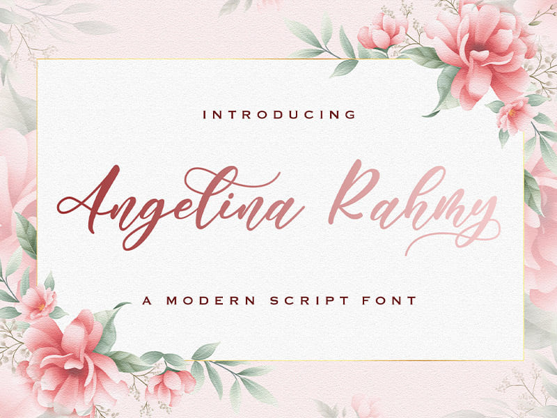 Angelina Rahmy - Modern Script Font by Stringlabscreative ~ EpicPxls