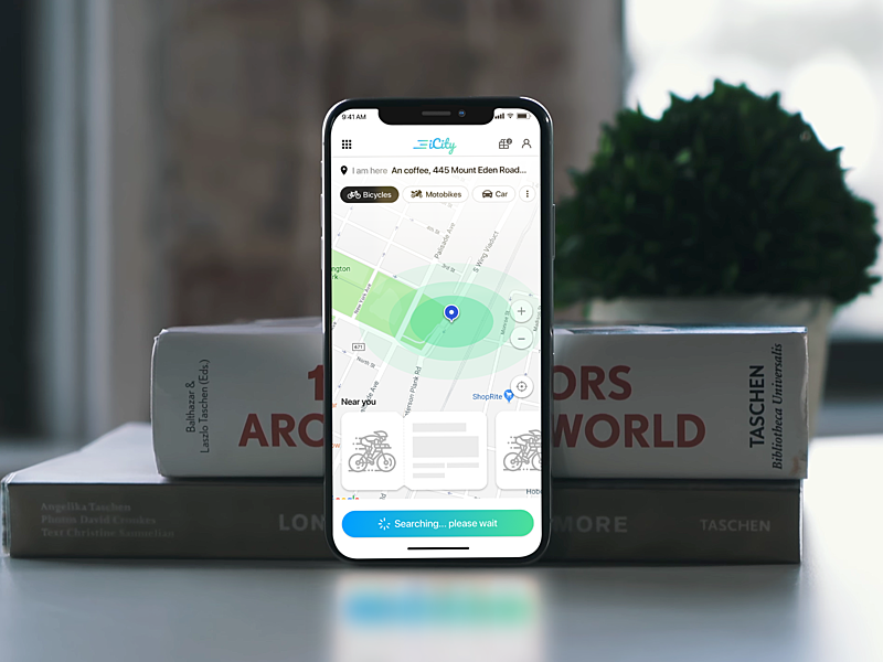 iCity - Rent bikes Mobile App by Henry Pham ~ EpicPxls