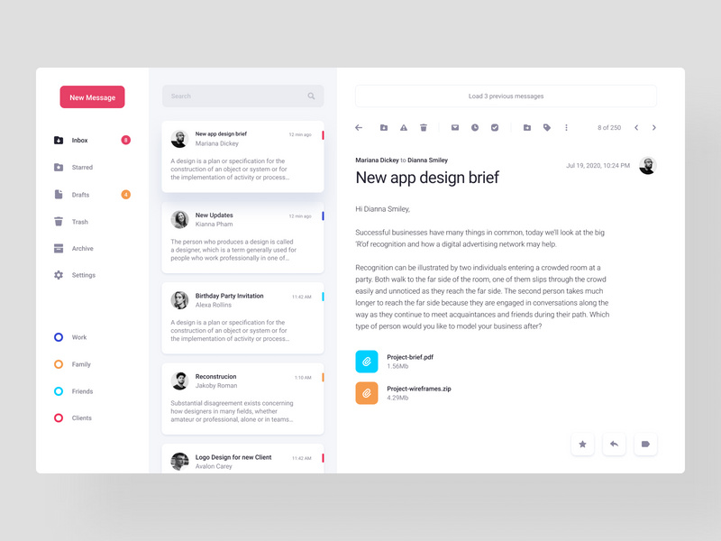 Email App by Manish Prajapati illustrator ~ EpicPxls