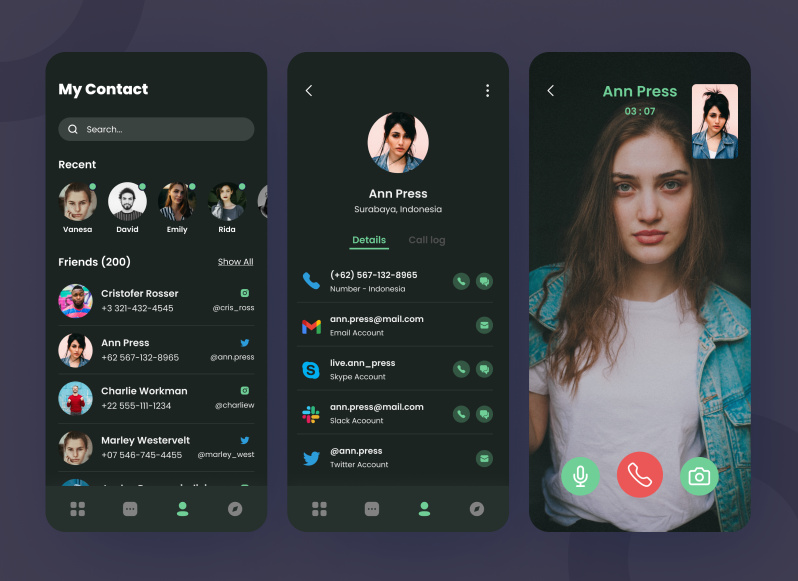 Contact Book App | Freebie by Aan Ragil Julianko ~ EpicPxls