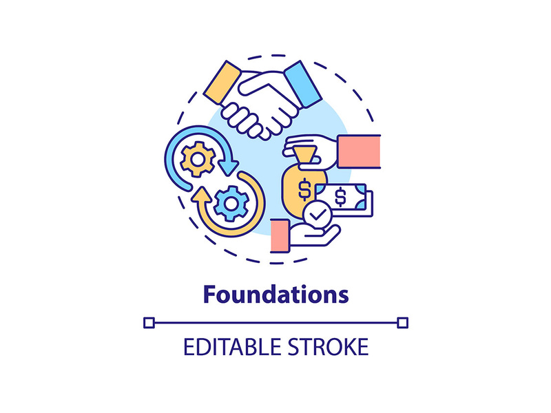 Foundations concept icon by bsd studio ~ EpicPxls
