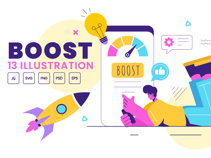 13 Business Boost Illustration by denayuneep ~ EpicPxls