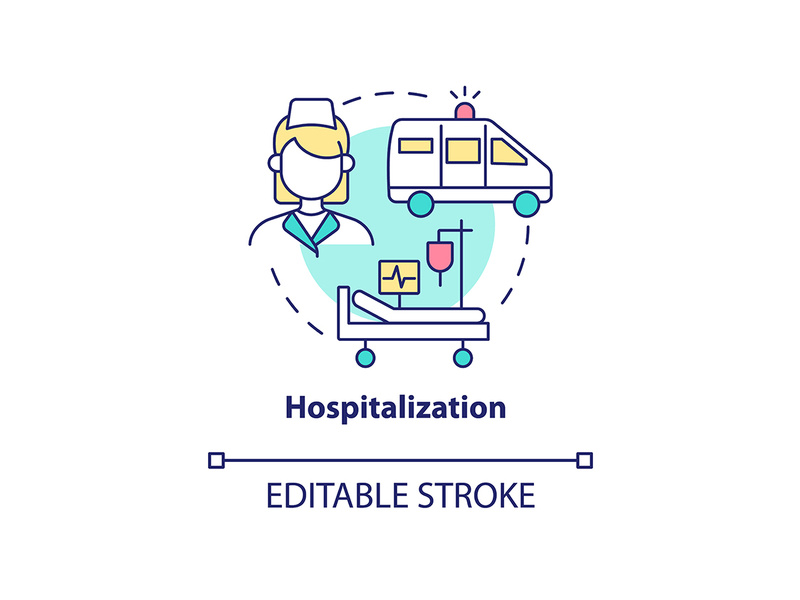 Hospitalization concept icon by bsd studio ~ EpicPxls