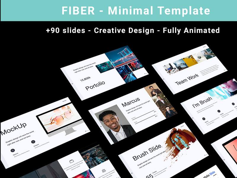 The Fiber - Creative & Minimal Powerpoint Template by ~ EpicPxls