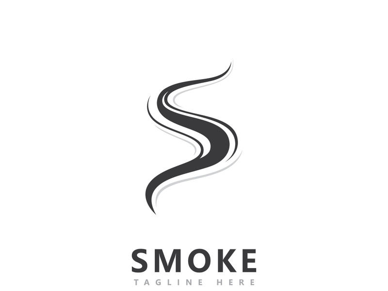 Smoke logo icon vector design inspiration by Demartono12 ~ EpicPxls