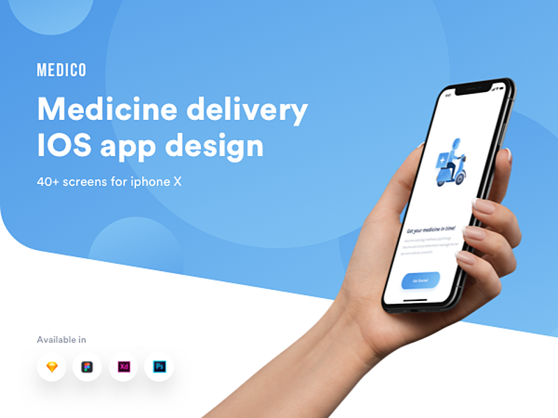 Medico medicine delivery IOS app ui kit by Shouravdesign ~ EpicPxls