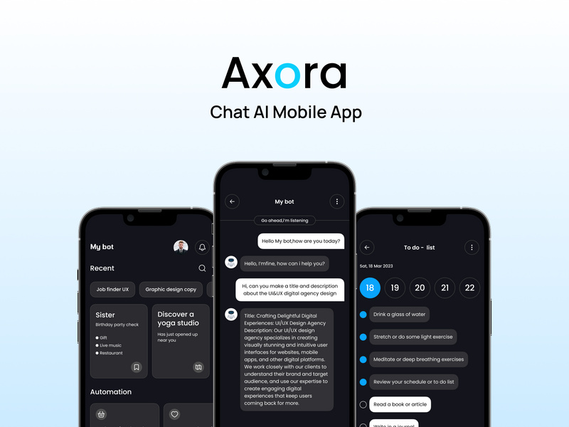 Axora - Chat AI Mobile App by Chandranath991 ~ EpicPxls