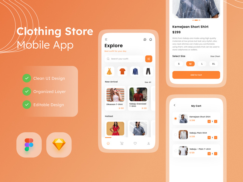 Clothing Store Mobile App by Zauigraphic ~ EpicPxls