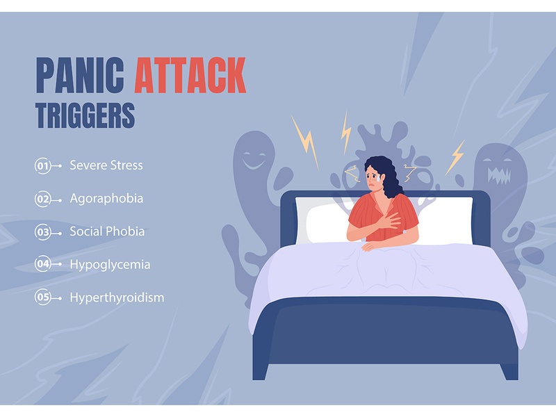 Panic attack triggers banner template by The Img ~ EpicPxls