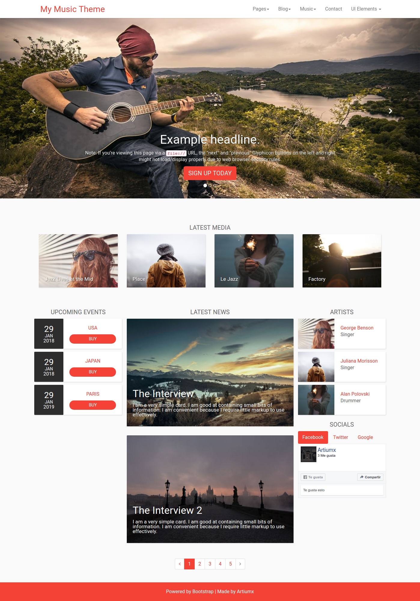 Featured Bootstrap UI kits ~ EpicPxls