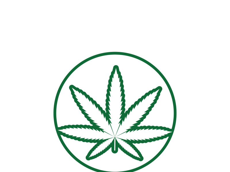 Canabis leaf logo and symbol vector by Upgraphic ~ EpicPxls