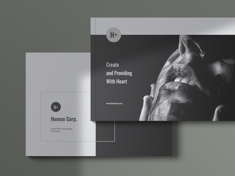 HUMAN Creative Brochure Templates by onedsgn ~ EpicPxls