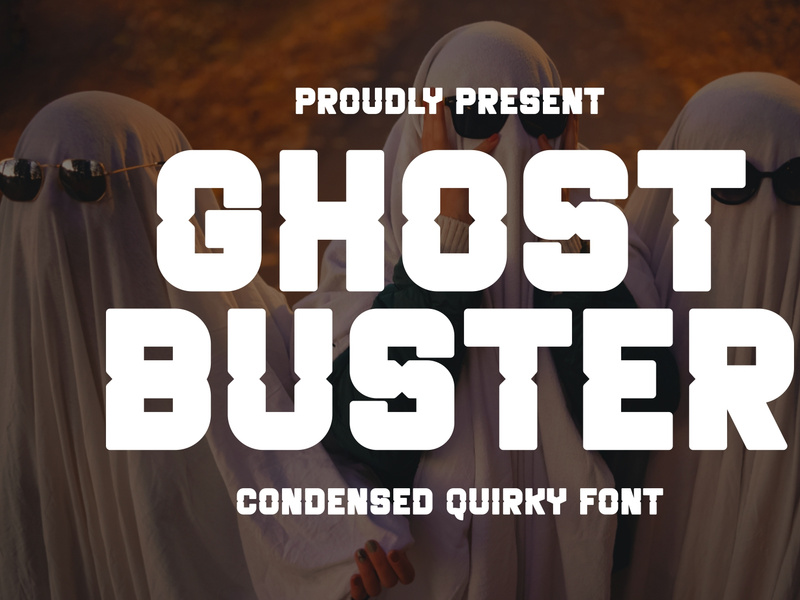 Ghost Buster - Condensed Quirky Font by Pian45 ~ EpicPxls