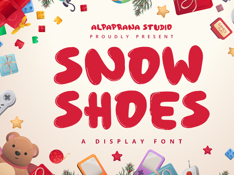 Snowshoes - Playful Display Font by Alpaprana Studio ~ EpicPxls