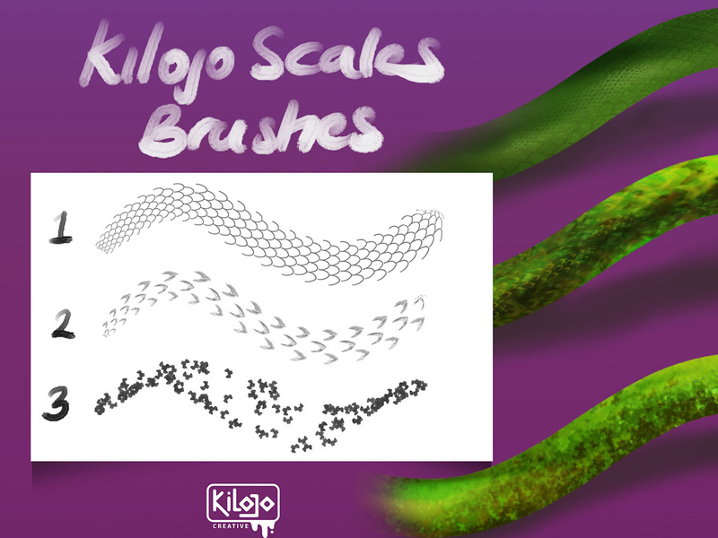 Free Kilojo Scales Brushes (Clip Studio) by Akilo Joseph ~ EpicPxls