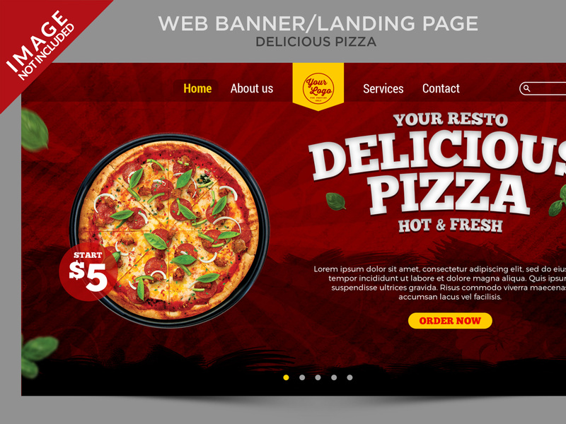 Pizza web banner by Mdabusaeid2020 ~ EpicPxls