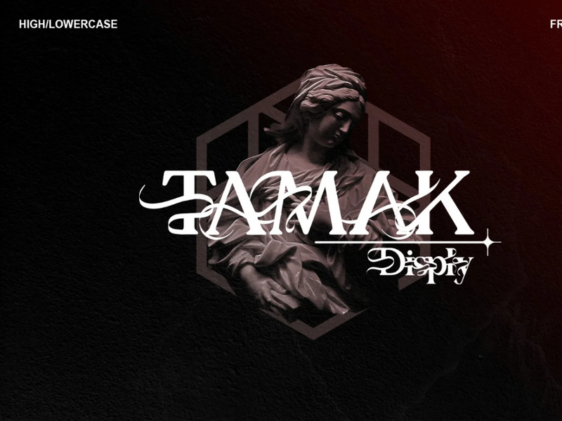 Tamak - Free Font by Ramdani Kuyow13x ~ EpicPxls
