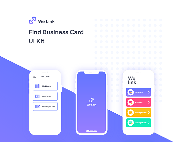 We Link App Ui Kit by Ramandesigns9 ~ EpicPxls