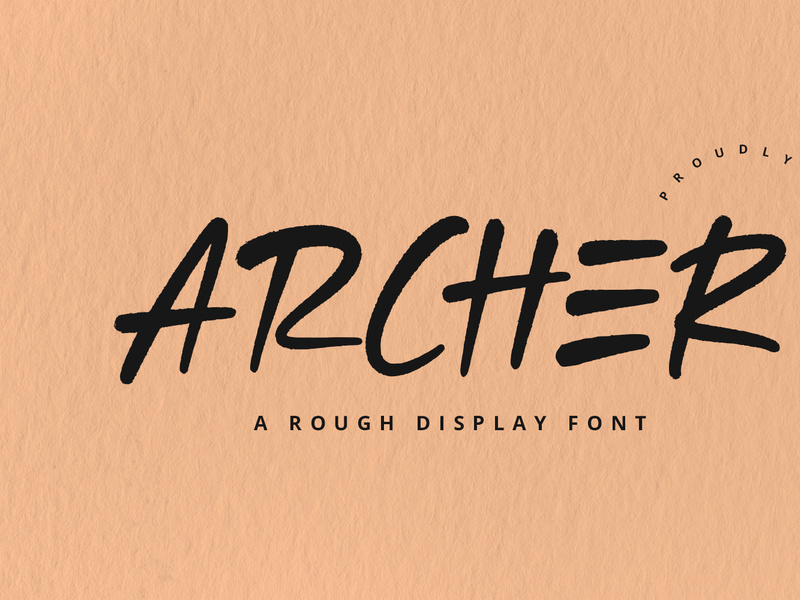 Archer - Rough Font by Alpaprana Studio ~ EpicPxls