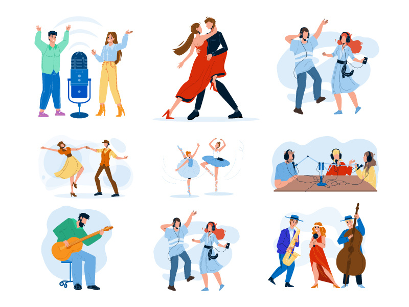 Dance music characters by Pikepicture ~ EpicPxls