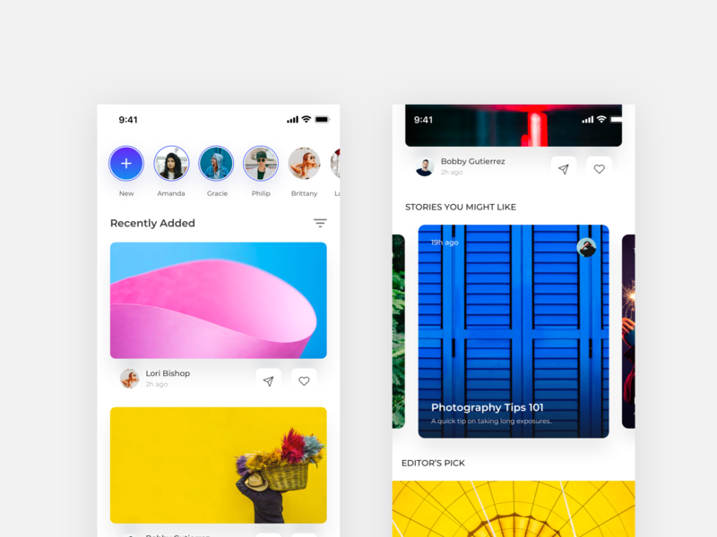 Social App UI Kit by Kishore ~ EpicPxls