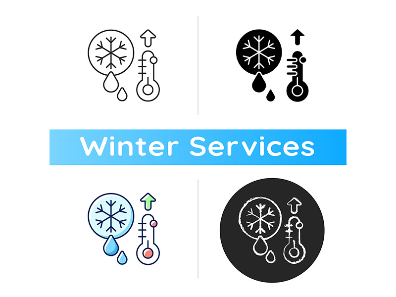 Snow melting icon by bsd studio ~ EpicPxls