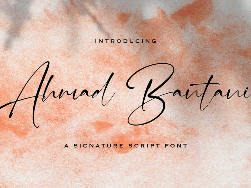 Ahmad Bantani - Signature Font by Stringlabscreative ~ EpicPxls