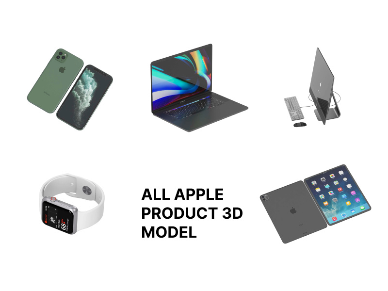 3D model. Apple all product by Naeem ~ EpicPxls