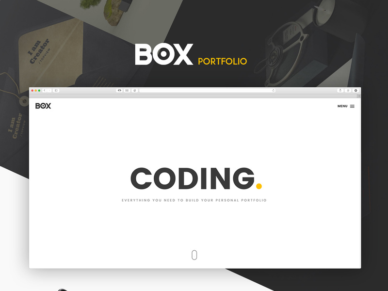 Box Portfolio - Free HTML template by Ahmed Eissa ~ EpicPxls