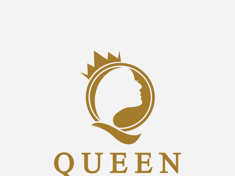 Beautiful face queen icon logo.for queen logo.Beauty woman ~ EpicPxls