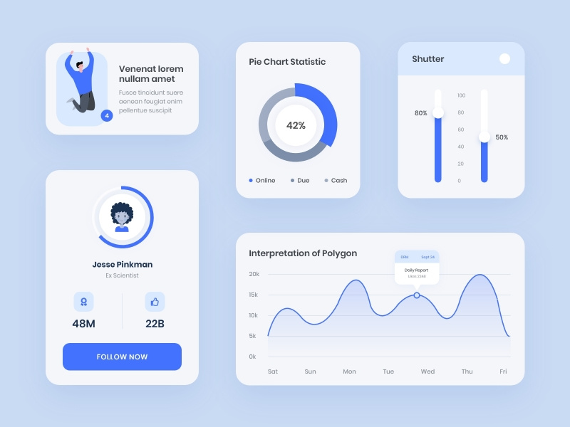 UI Kits & Widgets (Freebies) by The Dev Pixels ~ EpicPxls