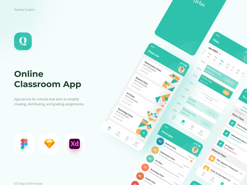 Online Classroom App 📚 by Nazday Graphic ~ EpicPxls