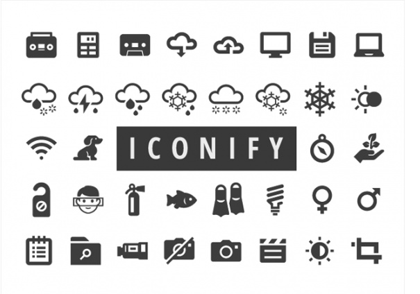 Iconify: 650+ free icons for Web and Apps by Scott Lewis ~ EpicPxls
